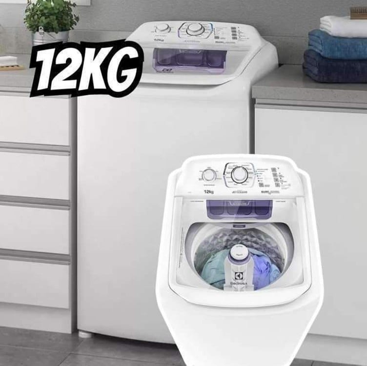 Lavadora de Roupas Electrolux LAC12 - 12Kg Cesto Inox 12 Programas de ...