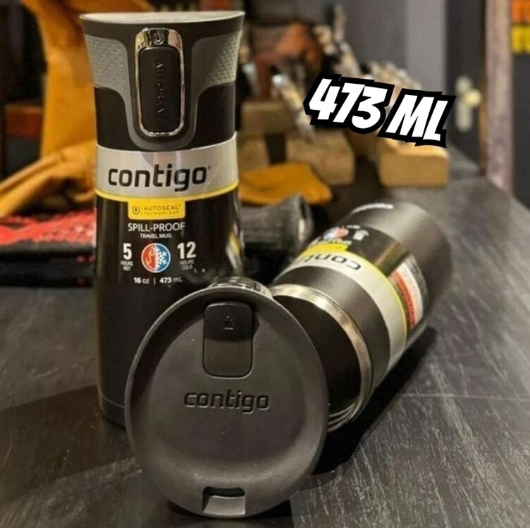 CONTIGO COPO TÉRMICO WEST LOOP - 473ml - PRETO - Eba Promoção