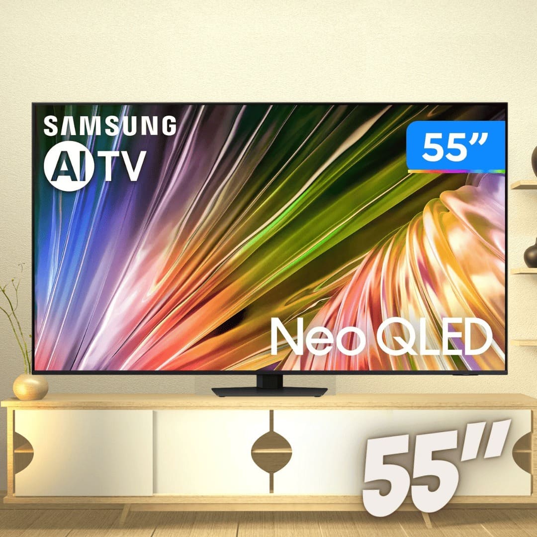 Samsung Smart TV 55" Neo QLED 4K 55QN85D - Processador com AI ...