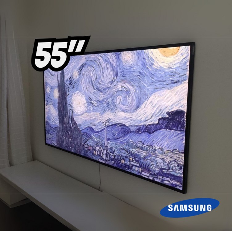 Samsung Smart TV 55 polegadas QLED The Frame LS03D - Tela Matte - Eba ...