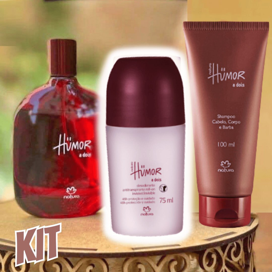 Presente Natura Humor a Dois Masculino (3 produtos) - Eba Promoção