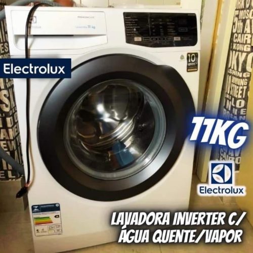 Máquina de Lavar Frontal 11kg Electrolux Premium Care Inverter com Água ...