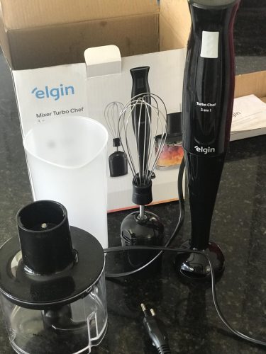 Mixer Vertical Turbo Chef Elgin 3 em 1 200W Preto 220v - Eba Promoção